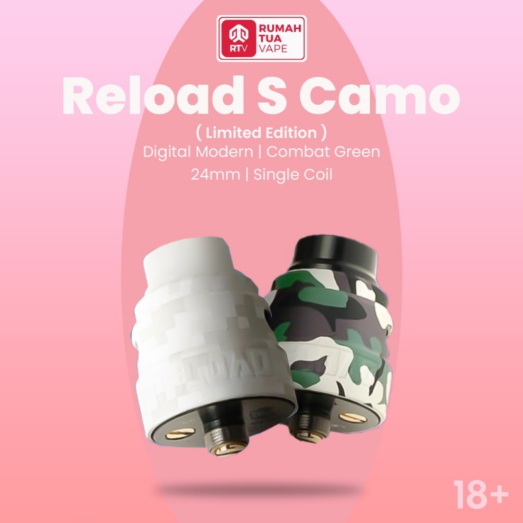 Jual RELOAD S RDA CAMO EDITION 24MM SINGLE COIL | Shopee Indonesia