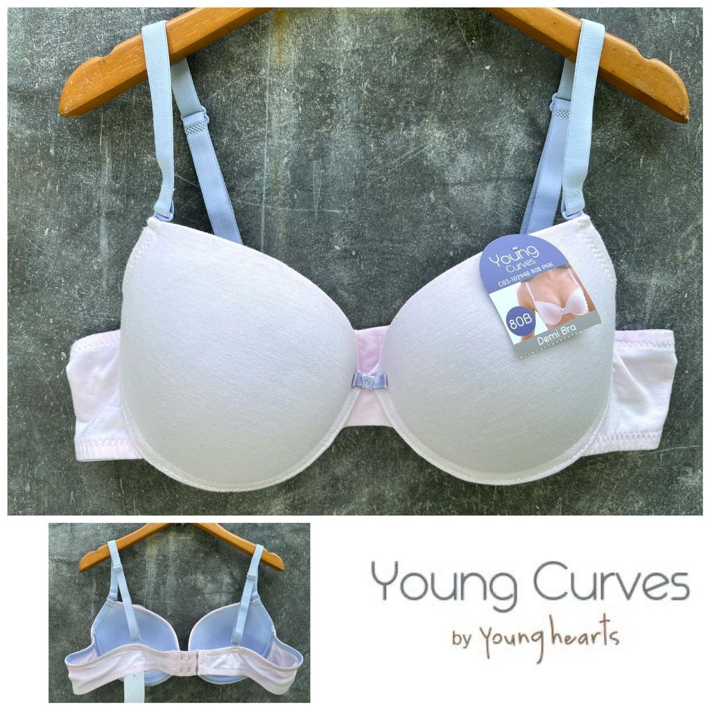 Jual CODE BYC294 PNK Bra Young Curves by Young Hearts Size hanya 32B, 34B, 36B | Shopee Indonesia