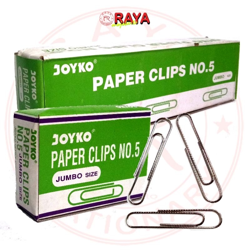 Jual Klip Besar Paper Clips Joyko no 5 Jumbo size | Shopee Indonesia