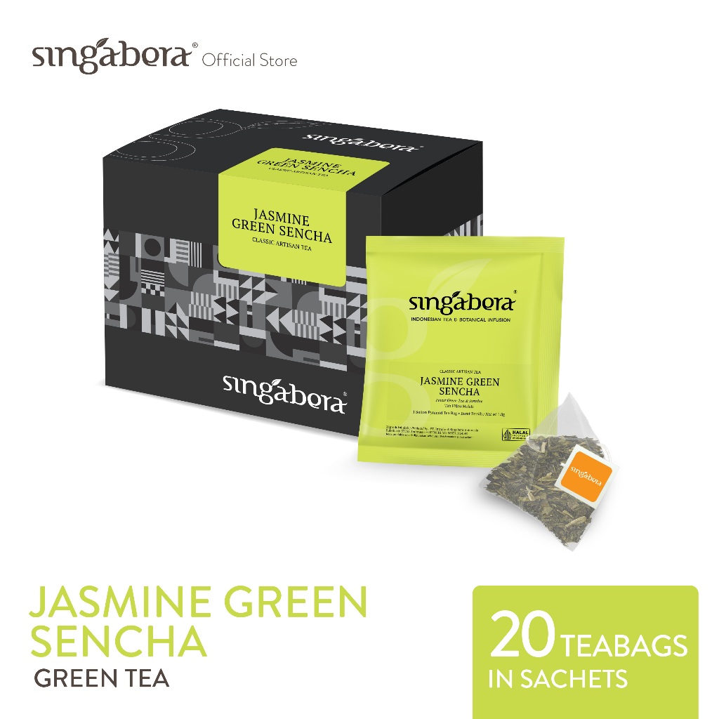 Jual Singabera Jasmine Green Sencha - Green Tea-4 box @ 20sachet ...