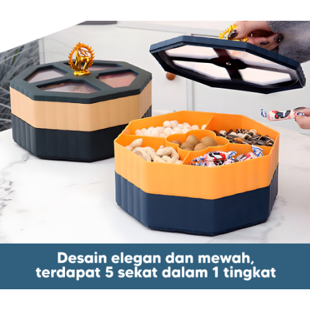 Jual [800gr] H343 | Toples Rusa | Toples Penyimpanan Snack Kue Lebaran ...