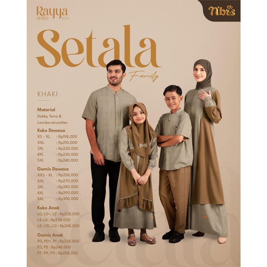 Jual SARIMBIT NIBRAS RAYYA SERIES SETALA KHAKY TERBARU 2024 | Shopee Indonesia