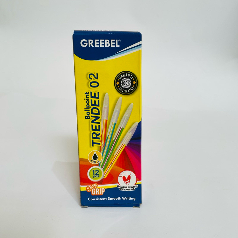 Jual Pena Greebel Ballpoint Treende 02 Pen (1 Pak 12 Pcs) | Shopee ...
