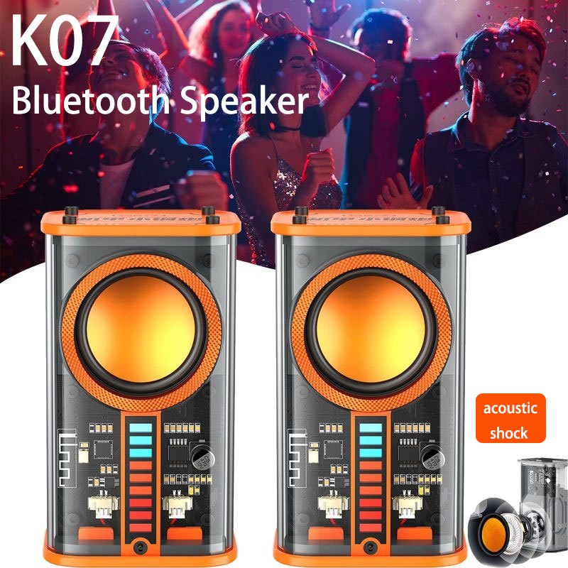 Jual Mecha Speaker Bluetooth K07 Subwoofer Meriam Baja Kecil Transparan Mech Audio Portabel ...