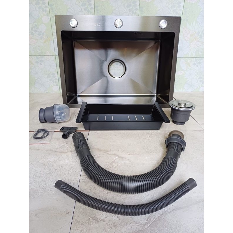 Jual Bak Cuci Piring Hitam Stainles Muya 60 x 45 x 22cm Model KS6045 ...