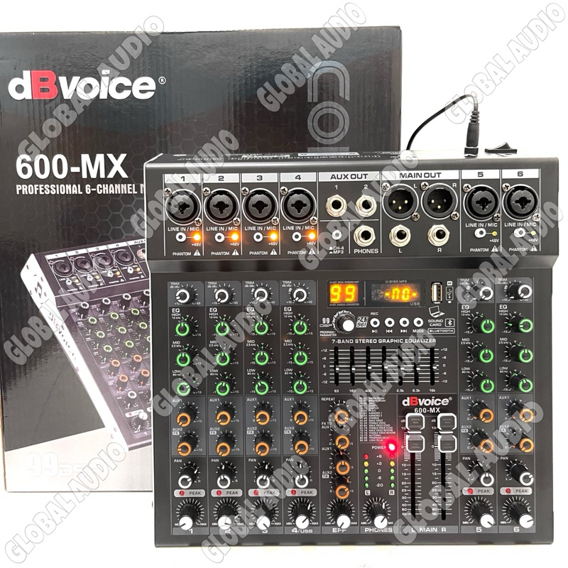Jual Mixer Audio DbVoice 600MX 6channel Original Mixer DB Voice 600 MX ...