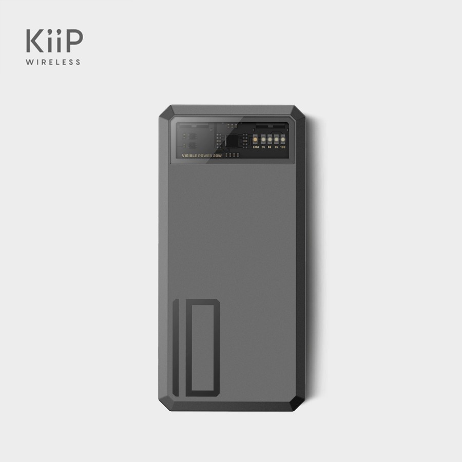 Jual KiiP Power Bank fast Charging 20W 10000mah Design keren Transparan ...