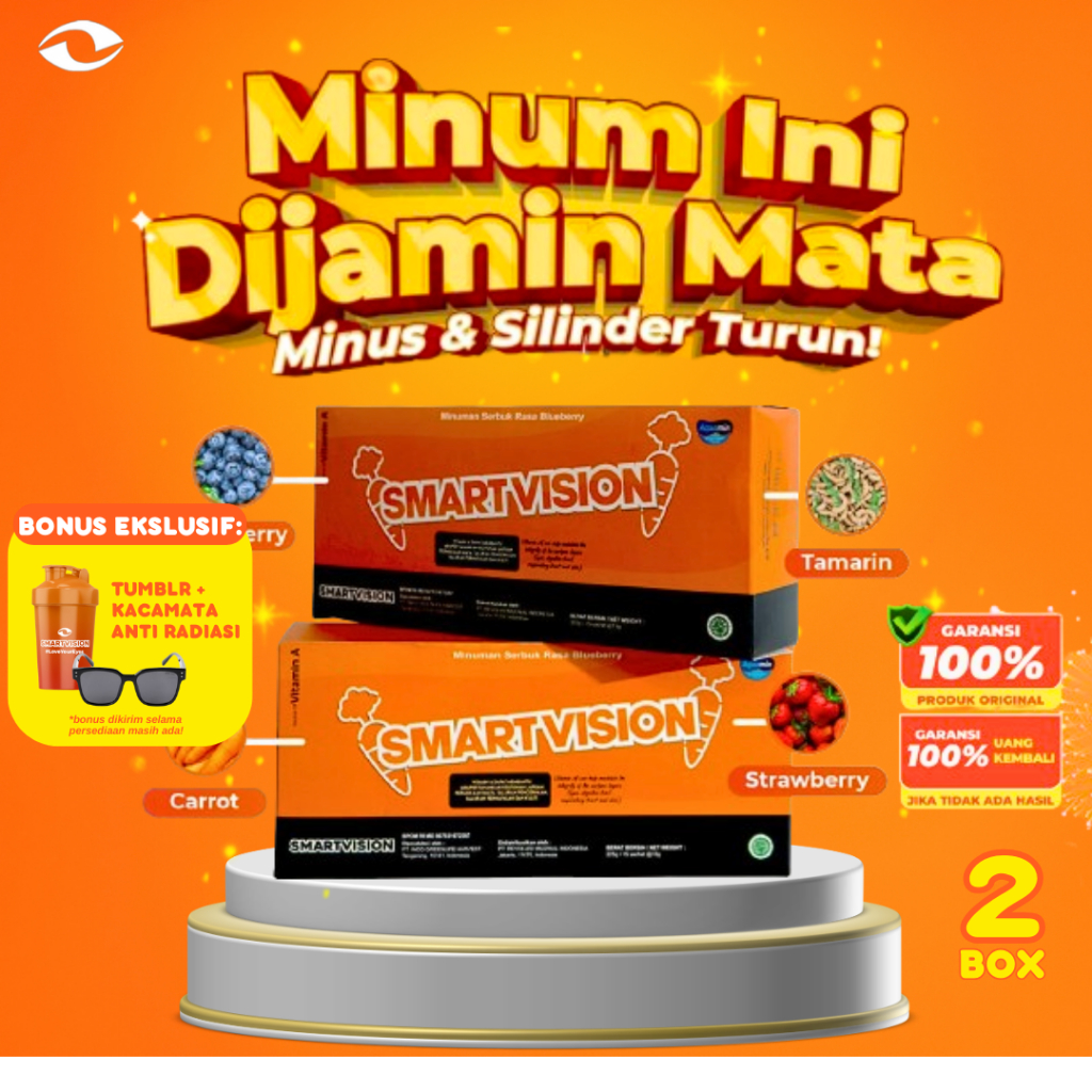 Jual Smart Vision Obat Mata Minus, Plus, & Silinder Terbaik - Paket ...