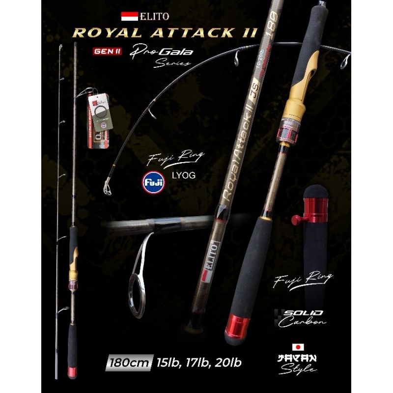 Jual JORAN ELITO ROYAL ATTACK II PRO SERIES JS 180CM FUJI CARBON SOLID ...