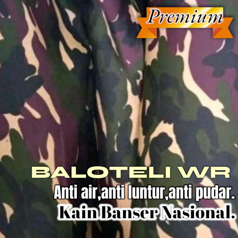 Jual Kain loreng Banser Nasional Baloteli WR anti air anti luntur anti ...