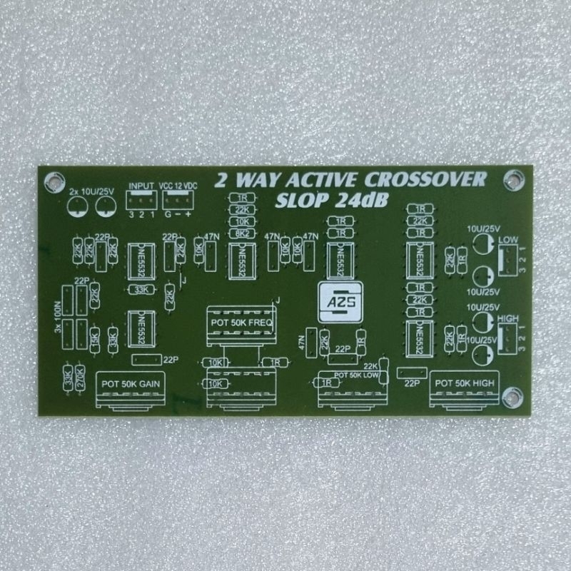 Jual PCB Active Crossover 2 Way Slop 24dB Crossover Aktif | Shopee ...