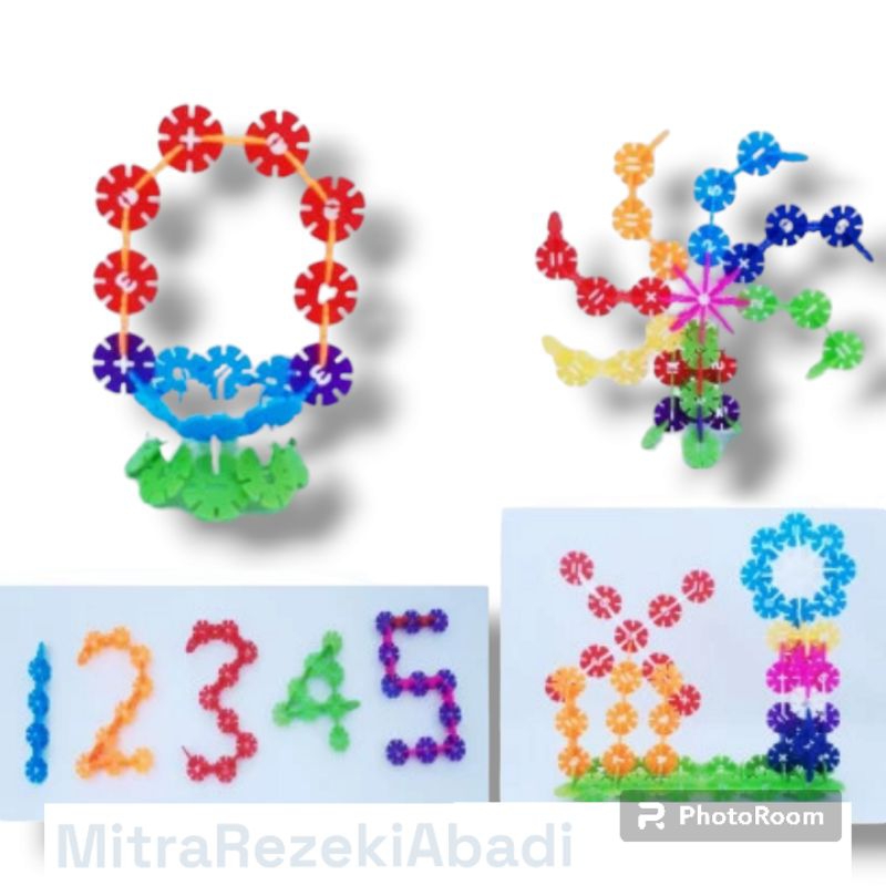Jual BOMBIK TAZOS MAINAN PUZZLE BULAT BUNGA - toy studio | Shopee Indonesia