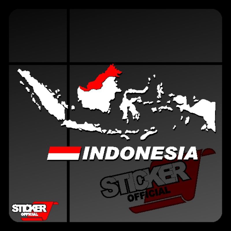 Jual sticker indonesia, sticker peta indonesia | Shopee Indonesia