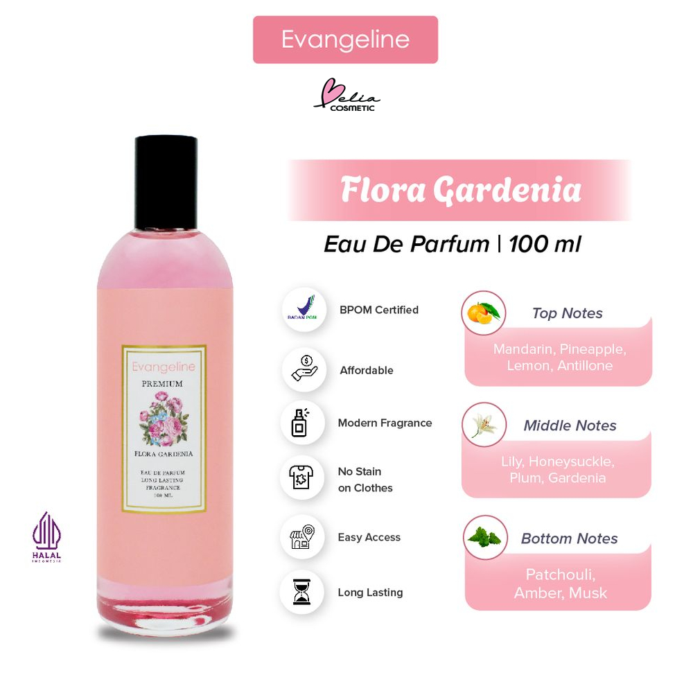Jual BELIA EVANGELINE Premium EDP 100ml | Parfum Wanita | French Pear ...