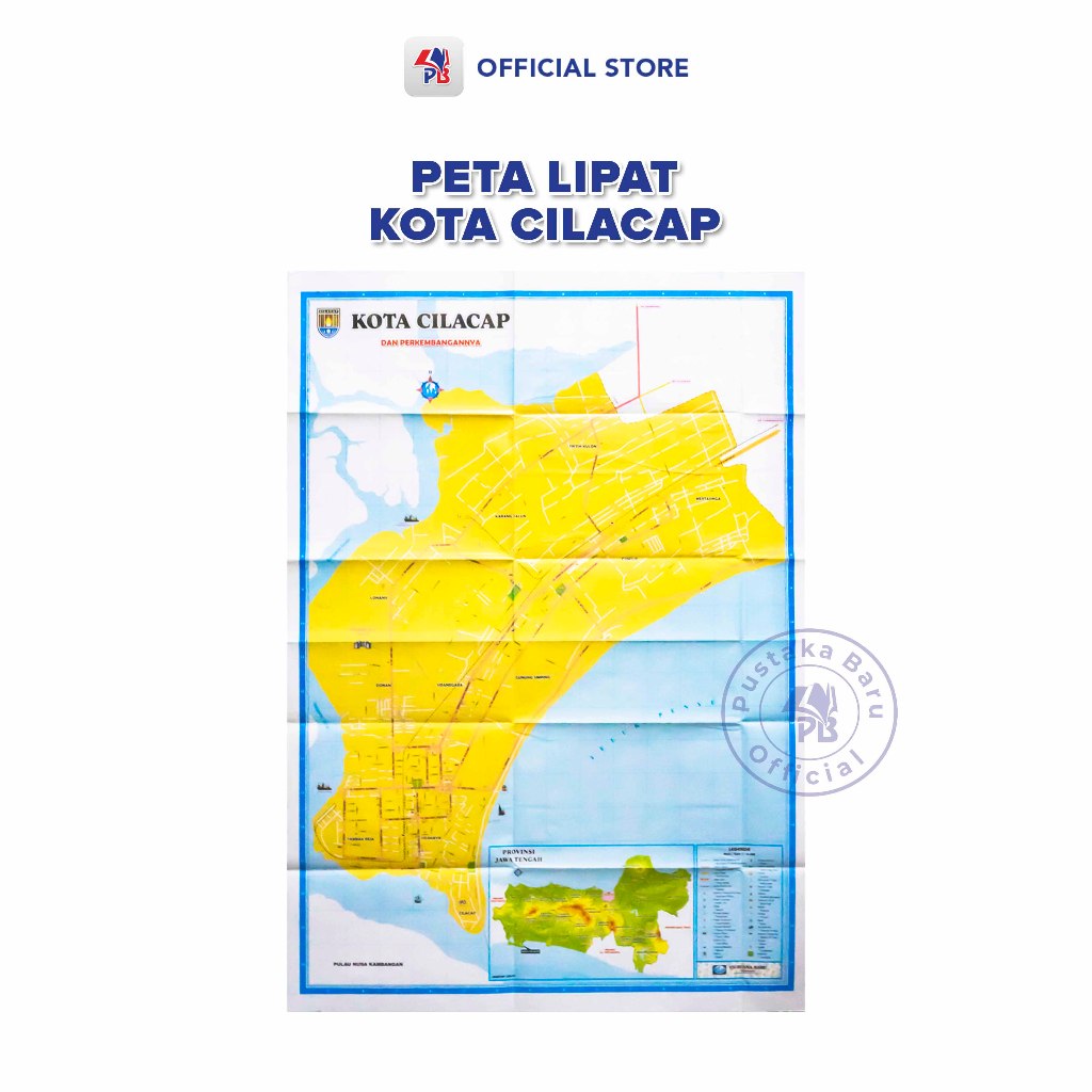 Jual Peta Kota Cilacap / Peta Lipat Lembaran Kota Cilacap / Mas Surya - BB | Shopee Indonesia