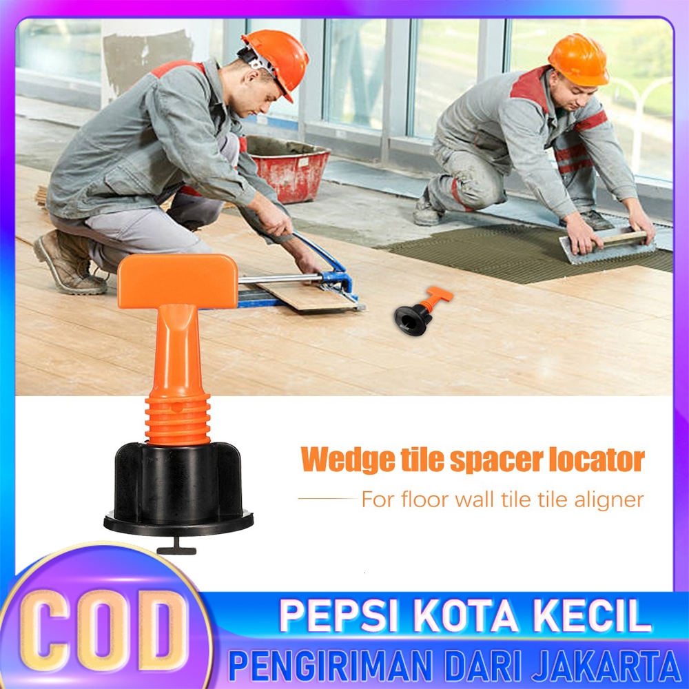 Jual (COD) 50 Buah Alat Pasang Keramik Perata Keramik Putar Reusable ...