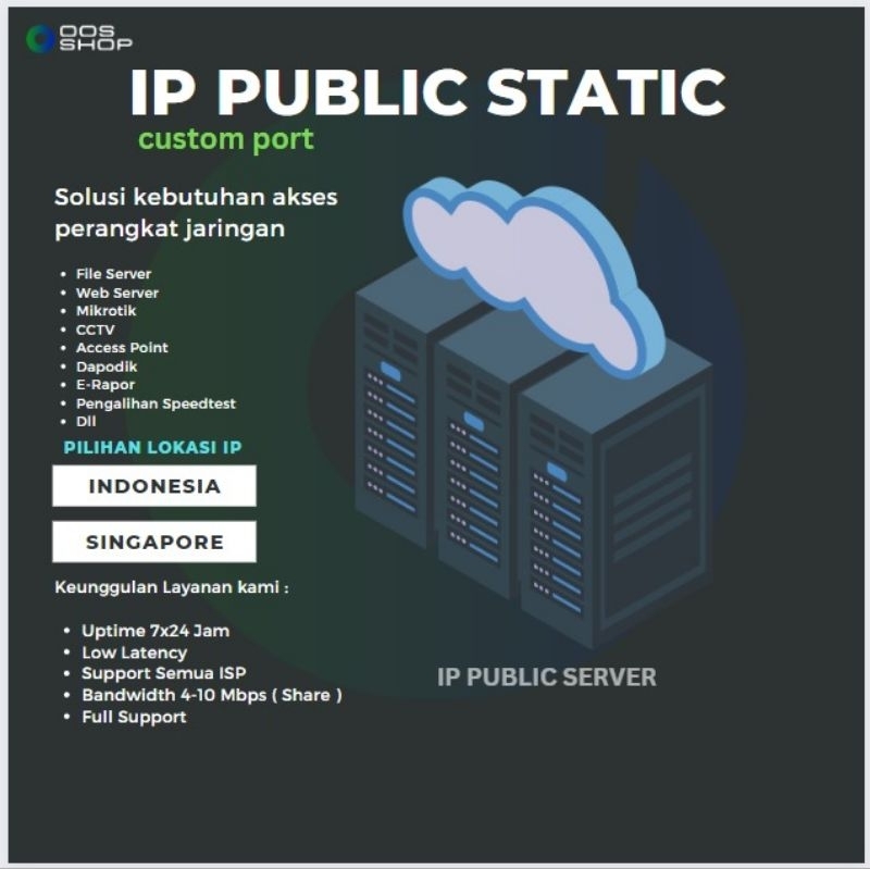 Jual IP Publik Statik IP Public Static Costum Port | Shopee Indonesia Jual IP Publik Statik IP Public Static Costum Port | Shopee Indonesia