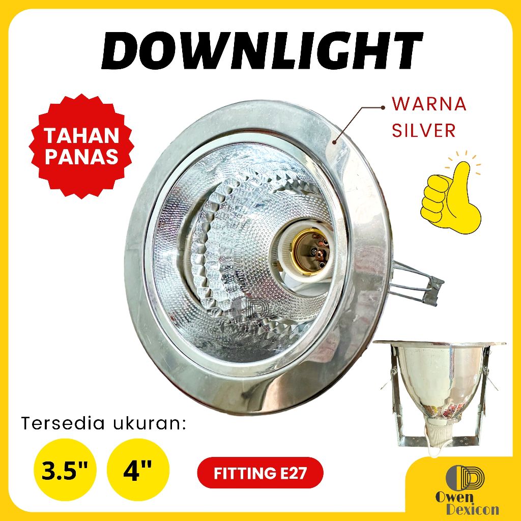 Jual KAP LAMPU DOWNLIGHT LAMP 3.5 Inch 4 Inch Material Premium Tebal ...