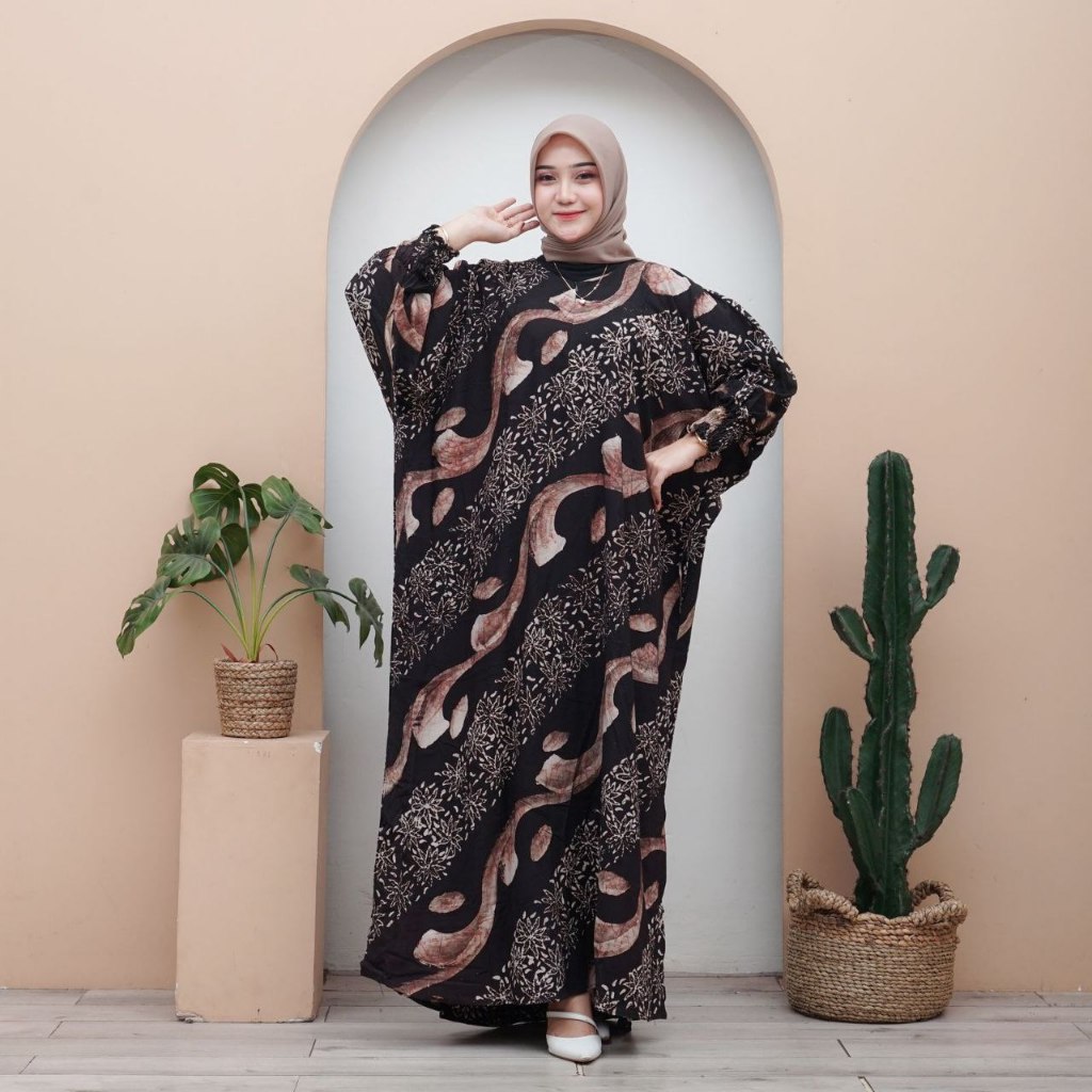 Jual Daster Kaftan Jumbo LD 160 cm daster arab kelelawar lengan panjang ...