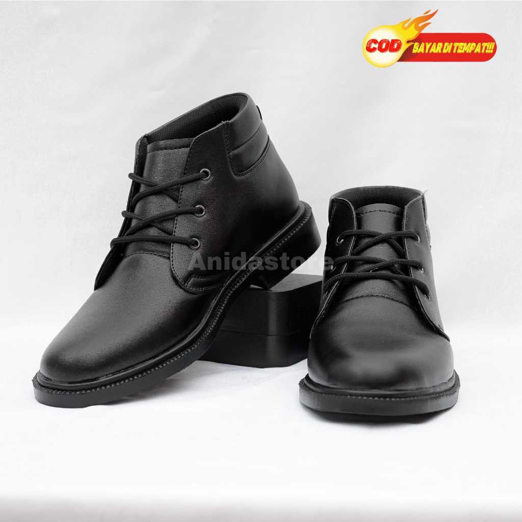 Jual Sepatu PDH Hitam Doff & Hitam Kilap Sepatu PDH Dinas Kerja TNI ...
