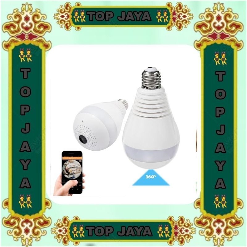 Jual Kamera Lampu V380 CCTV Bentuk Bohlam Panorama V380 SPY Camera ...