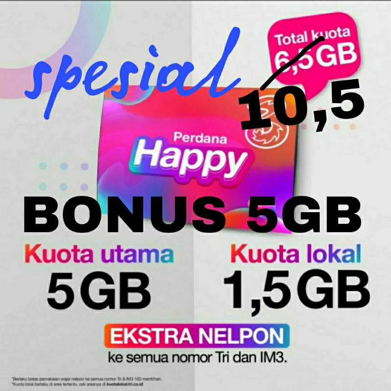 Jual Kartu Perdana 3 Tri AON - Happy - Masa Aktif Panjang - Harga Terjangkau | Shopee Indonesia
