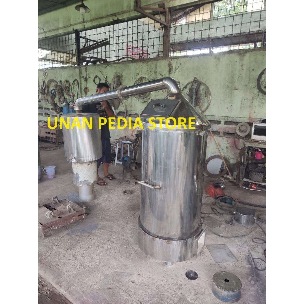 Jual Mesin Pirolisis Arang Asap Cair Plastik Sampah Batok Kelapa 100 ...