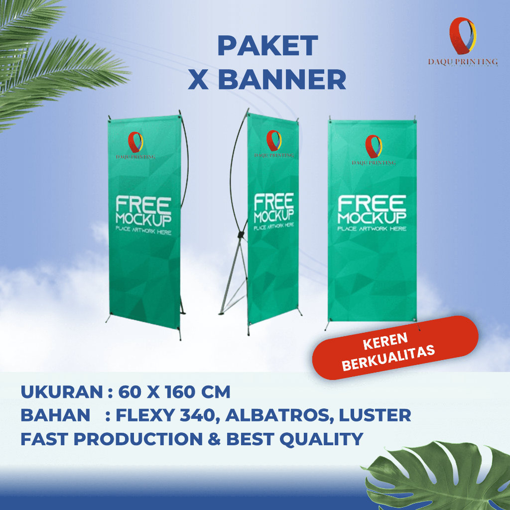Jual CETAK X BANNER PAKET MURAH | Shopee Indonesia