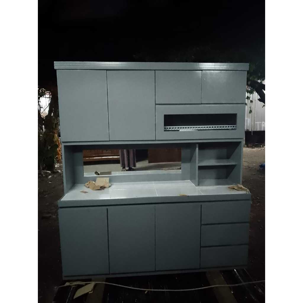 Jual [ORIGINAL] Lemari Dapur 4 Pintu Premium | Lemari Sayur Rak Piring ...