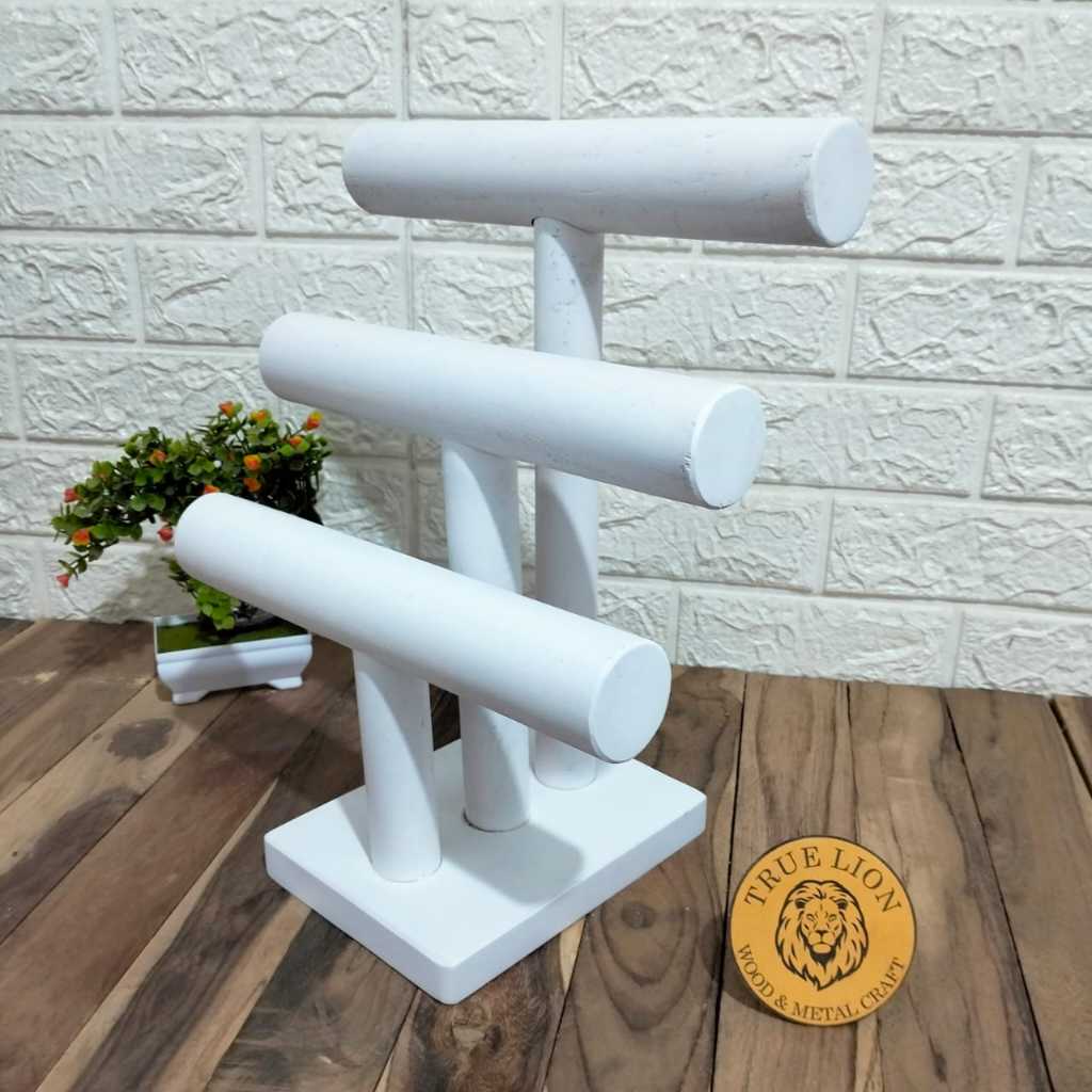Jual DISPLAY GELANG 3 SUSUN / STAND DISPLAY GELAS DAN AKSESORIS KAYU ...