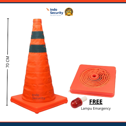 Jual Foldable Traffic Cone Emergency 70 cm / Kerucut Lalu Lintas Lipat | Shopee Indonesia