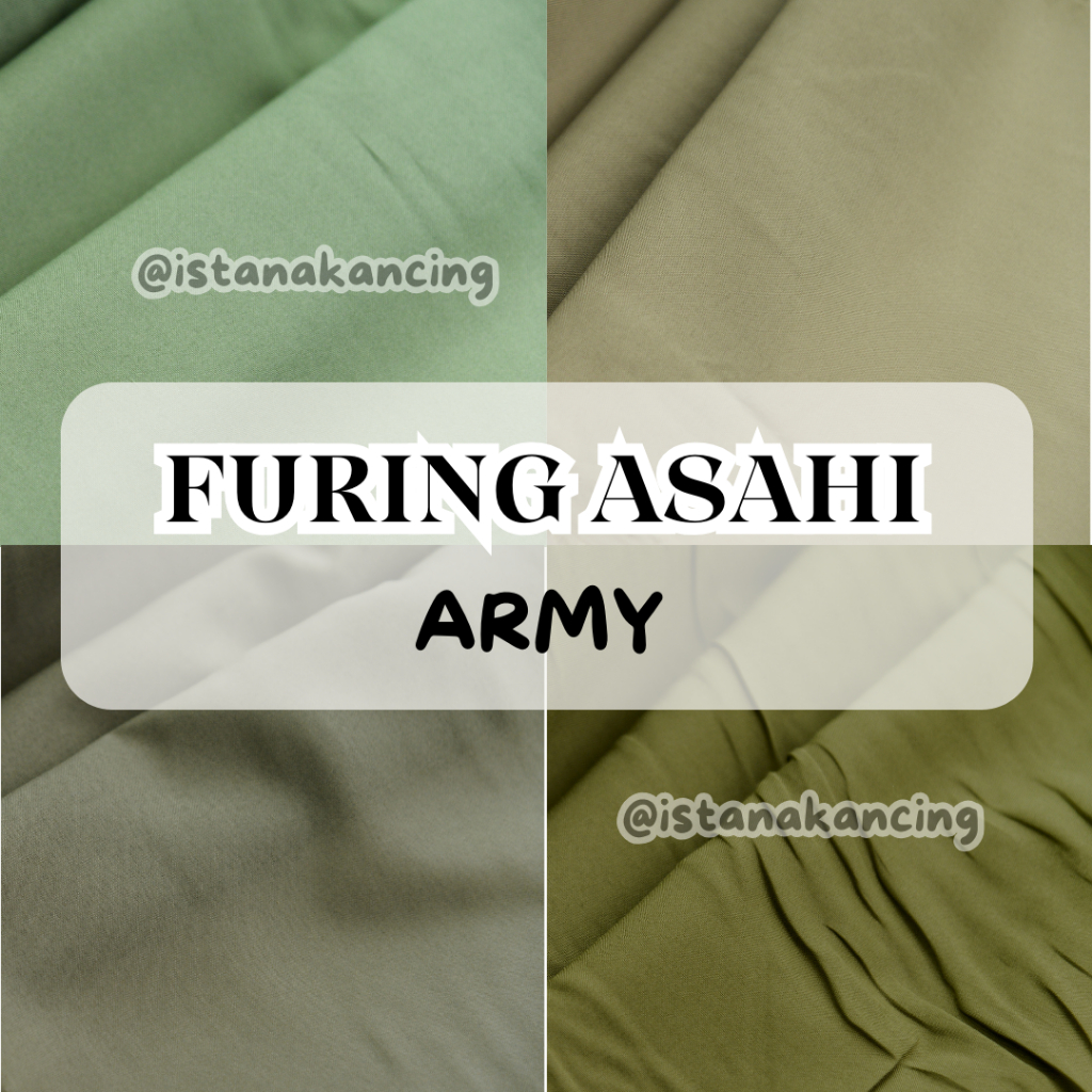 Jual Kain Furing APL Asahi Lebar 115cm | Kain Furing Green /Army Series ...