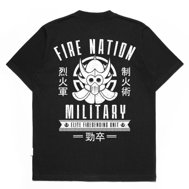 Jual Kaos avatar last air bender fire nation negara api warna hitam ...