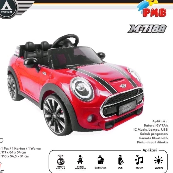 Jual Mobil Mobilan Aki Anak M7188 Mortein Pmb Mainan Kendaraan Car Kids ...