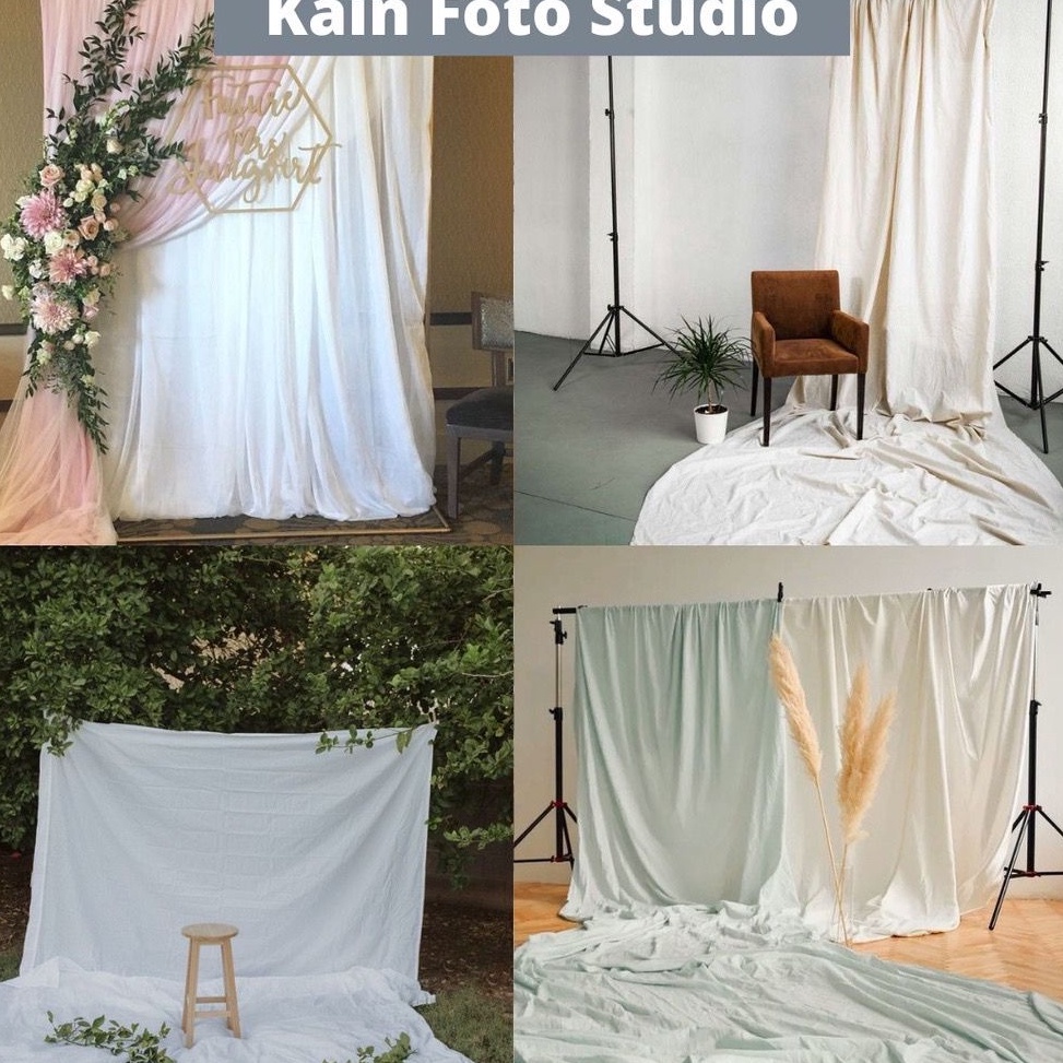 Jual Terbaru Kain backdrop Polos Kain Background Photoshoot Studio ...