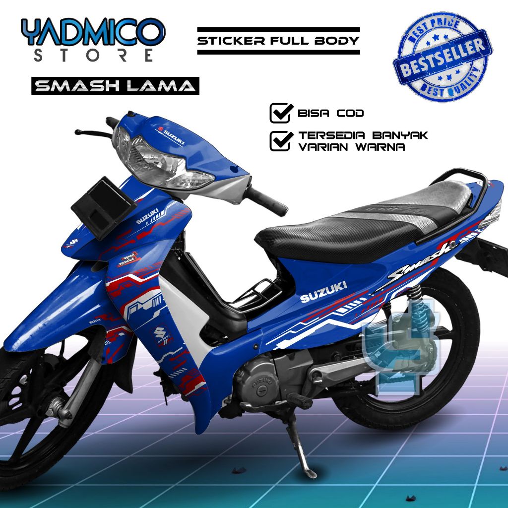 Jual 【PROMO】Decal Smash 110 SR Full Body - Stiker Motor Smash 110 Lama ...