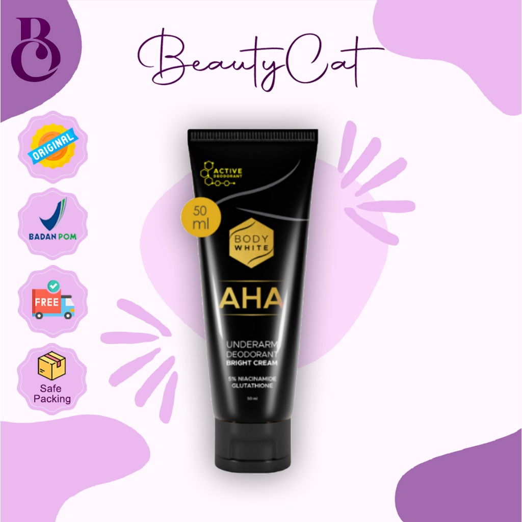 Jual Body White Aha Underarm Deodorant Bright Cream 50ml | Shopee Indonesia