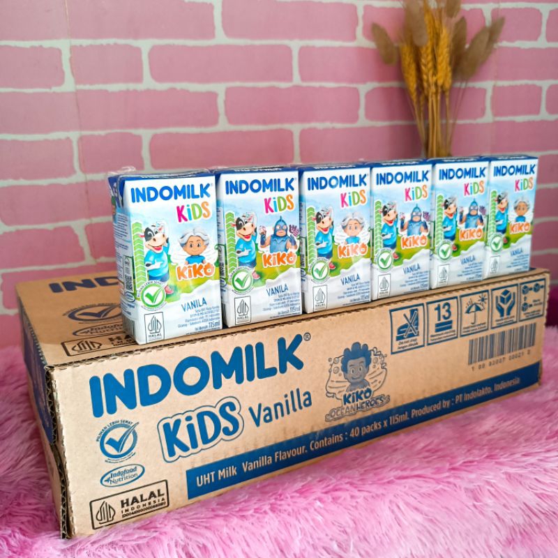 Jual Indomilk Kids UHT Vanilla 115ml x 40 | Shopee Indonesia