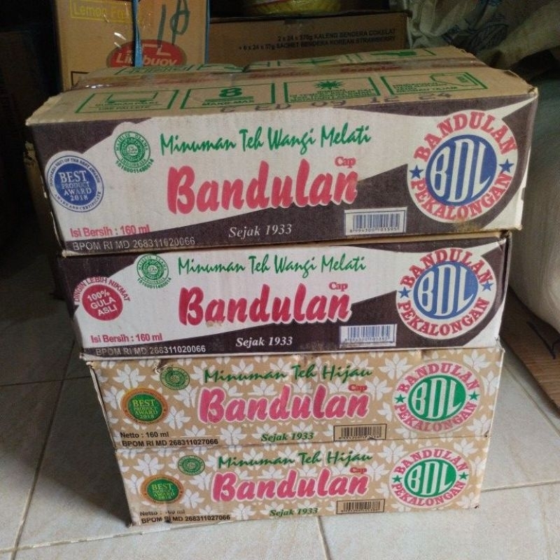 Jual Teh BANDULAN Wangi Melati / Hijau - 24 gelas @ 160 ml | Shopee ...