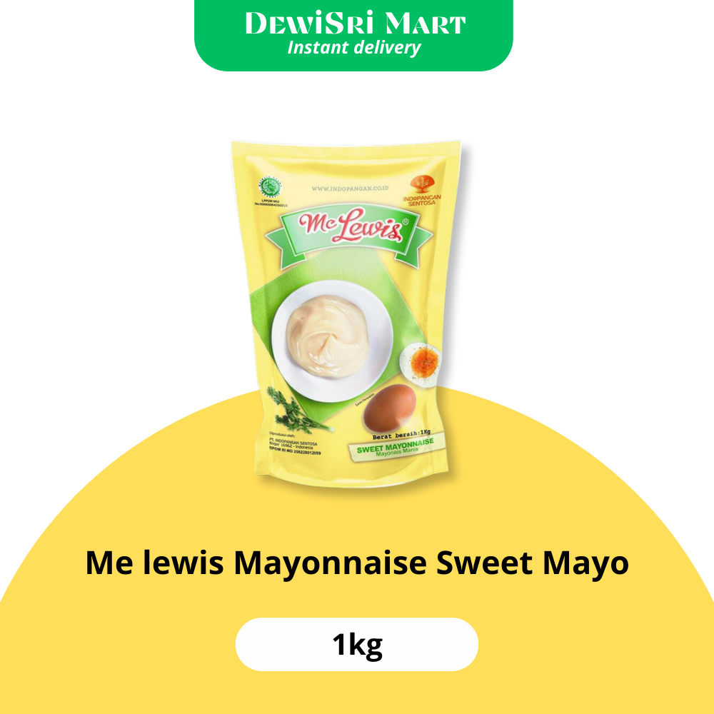 Jual Me lewis mayonese sweet mayo 1000gr/1kg - Dewi Sri Mart | Shopee ...