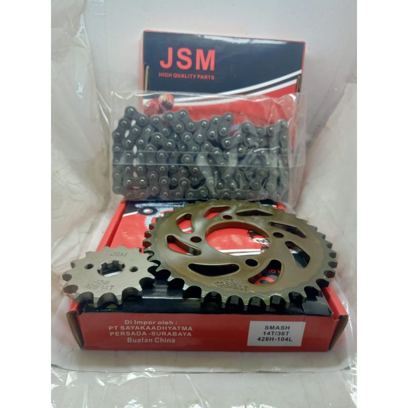 Jual Gear set paket Satria Fu / Grand / smash / jupiter mx z / Kharisma ...