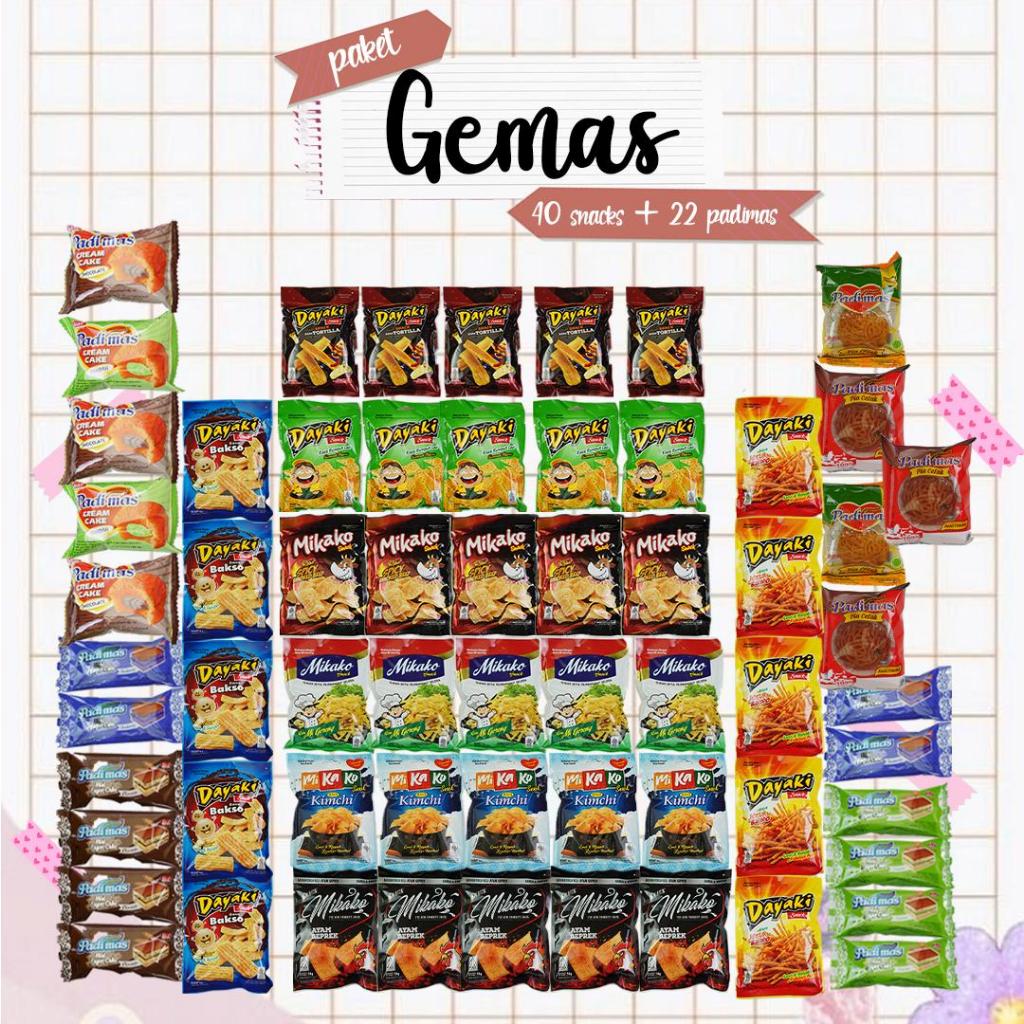 Jual PAKET GEMAS ( SNACK PLUS PADIMAS ) | Shopee Indonesia