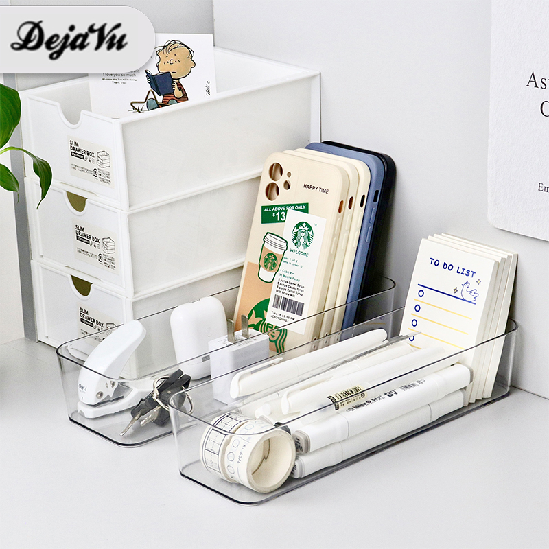 Jual Dejavu Kotak Penyimpanan Akrilik Organizer Meja Kerja Storage Box ...