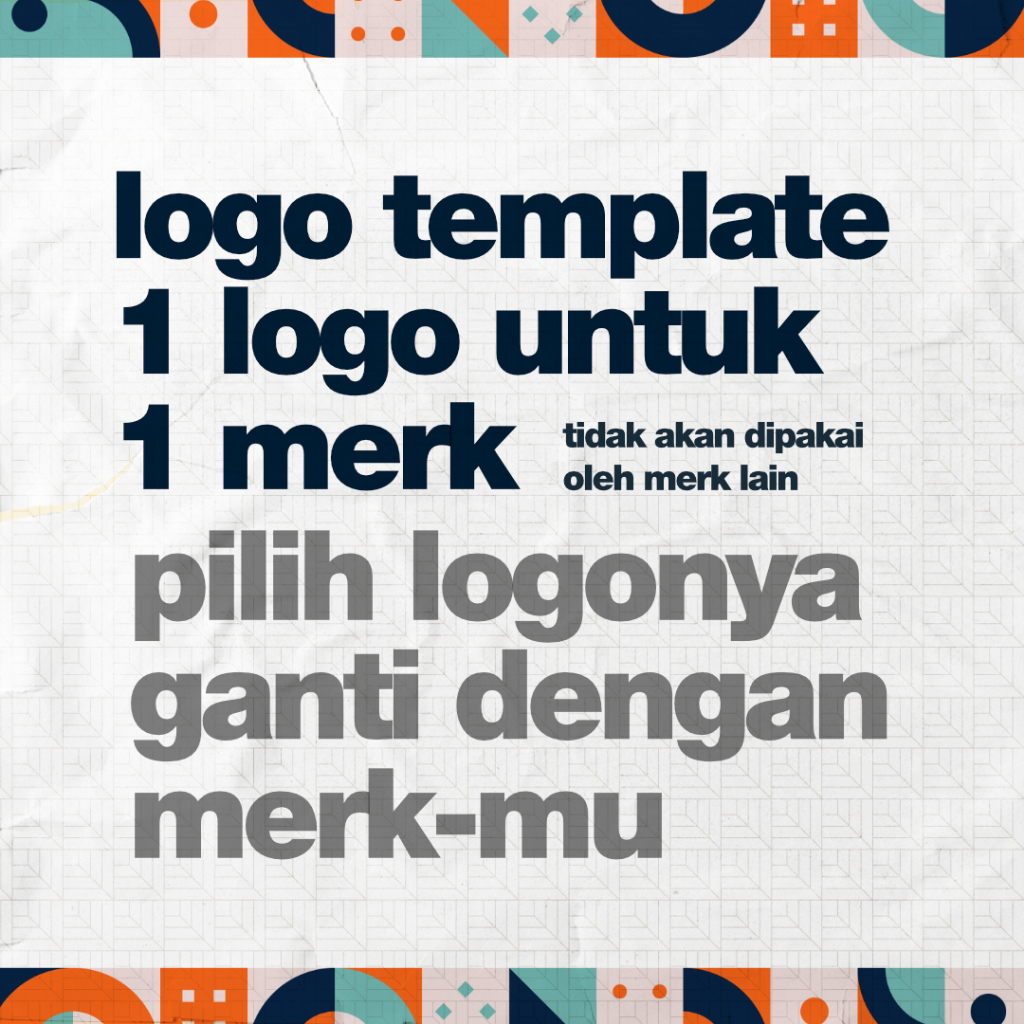 Jual LOGO TEMPLATE SATU LOGO UNTUK SATU MERK | Shopee Indonesia