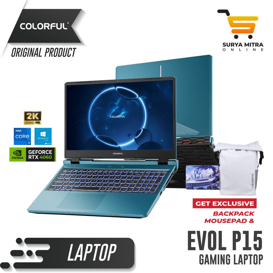 Jual Laptop Gaming COLORFUL EVOL P15-23 i7-13620H RTX4060 512GB SSD ...