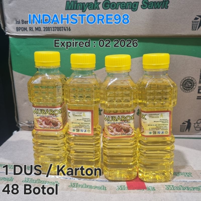 Jual 1 Dus Minyak Goreng 250ml Mahako Kemasan Botol Kecil Minyak Goreng Lolita 250 ml 48pcs ...