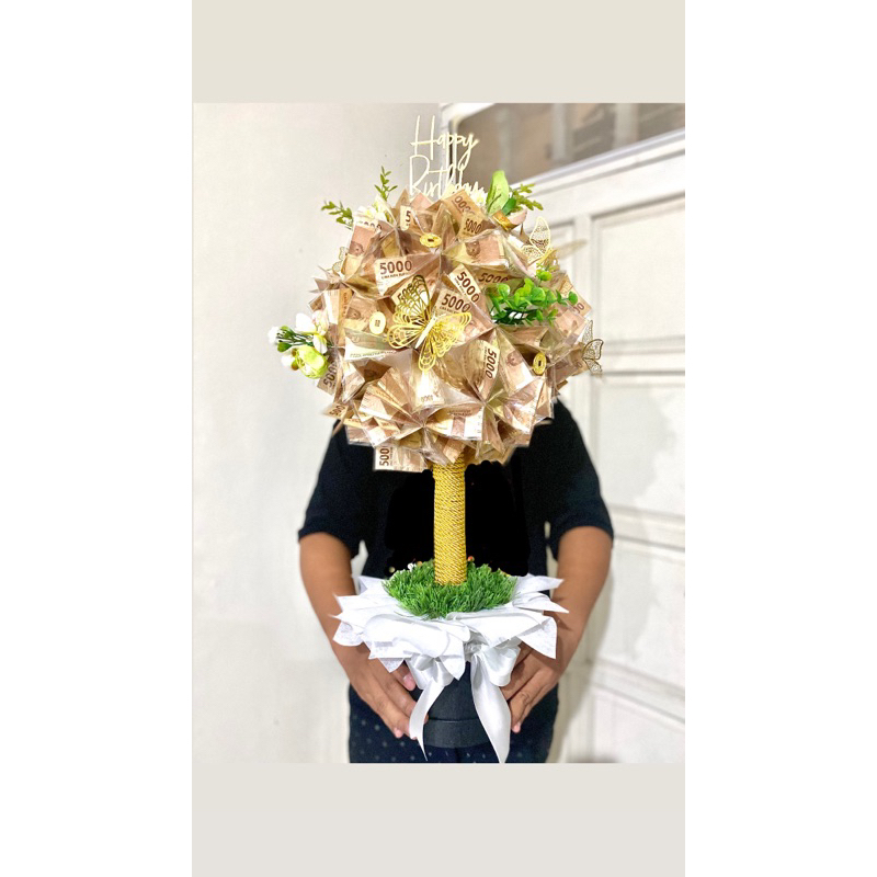 Jual Golden Money Tree / Pohon Uang / Hadiah Unik / Hadiah Besar ...