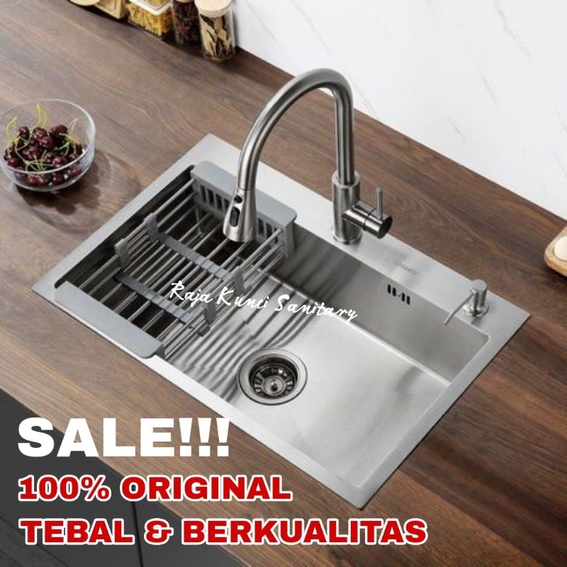 Jual Kitchen Sink 6045/Bak Cuci Piring Stainless 304 | Shopee Indonesia