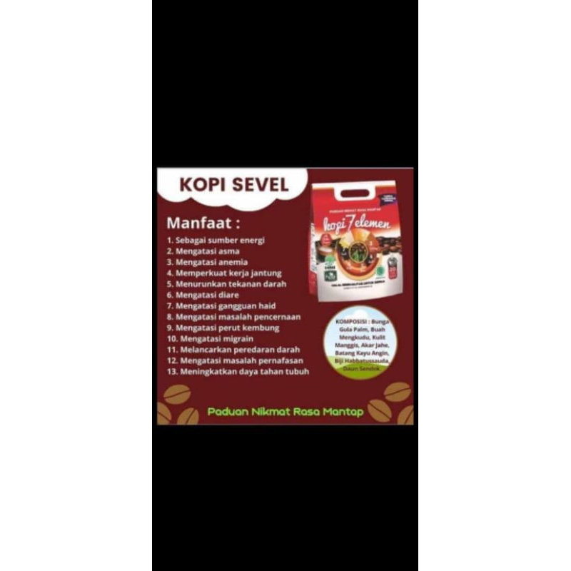 Jual Kopi Sevel (Herbal) | Shopee Indonesia
