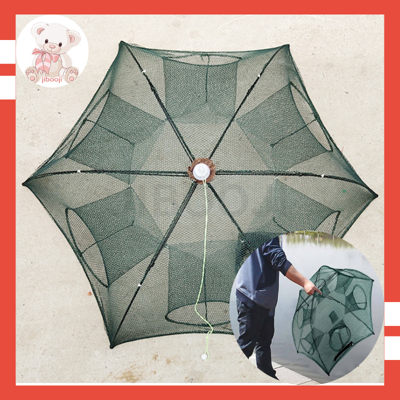 Jual Jaring Pancing Ikan Hexagonal Fishing Net Trap Cage Umbrella Net ...